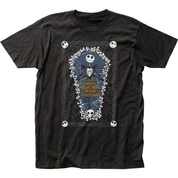 Shirts | The Nightmare Before Coffin Jack Skellington Tim Burton Black ...